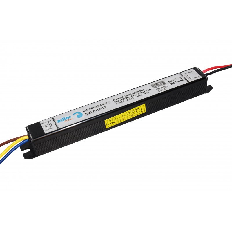 ADLER Power SMLD-12-12 Constant Voltage LED Power Supply - 12 Volt - 1 ...