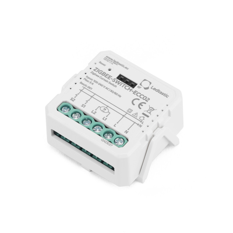 Ledtastic ZIGBEE-SWITCH-ECC02 Smart Roller Shutter Switch - Zigbee 3.0