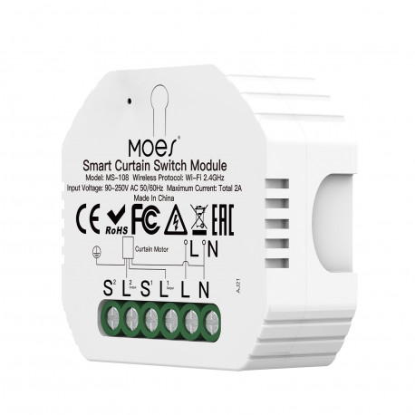 MOES WM-108-MS Smart Roller Shutter Switch - Wi-Fi