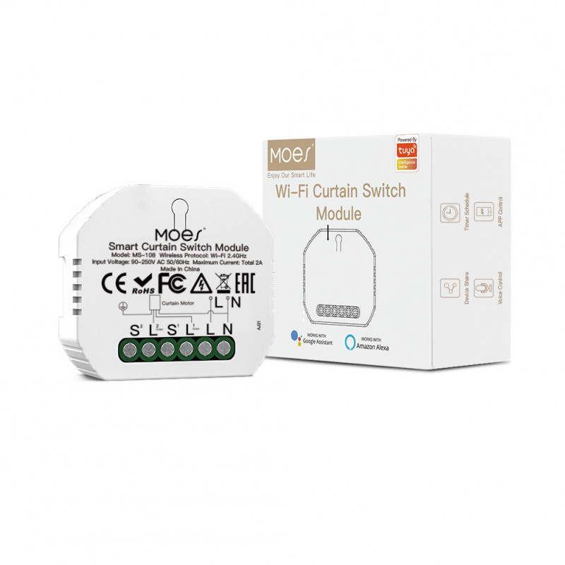 MOES WM-108-MS Smart Roller Shutter Switch - Wi-Fi